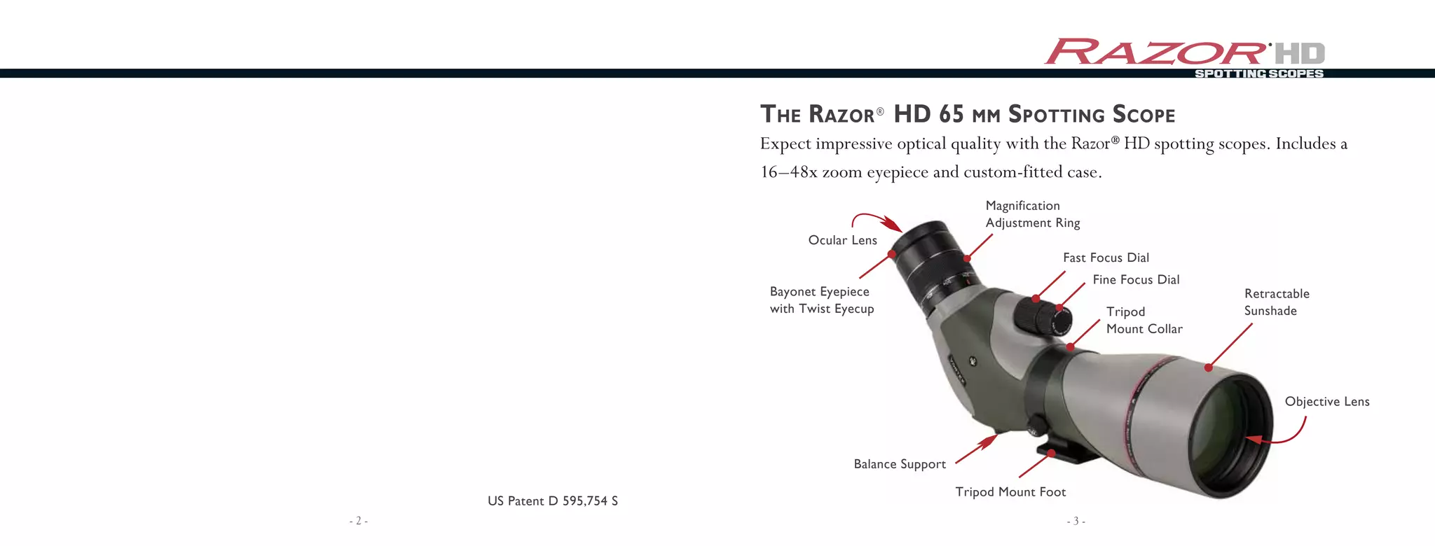 Instructions VORTEX RAZOR HD 65mm Spotting Scope | Optics Trade | PPT