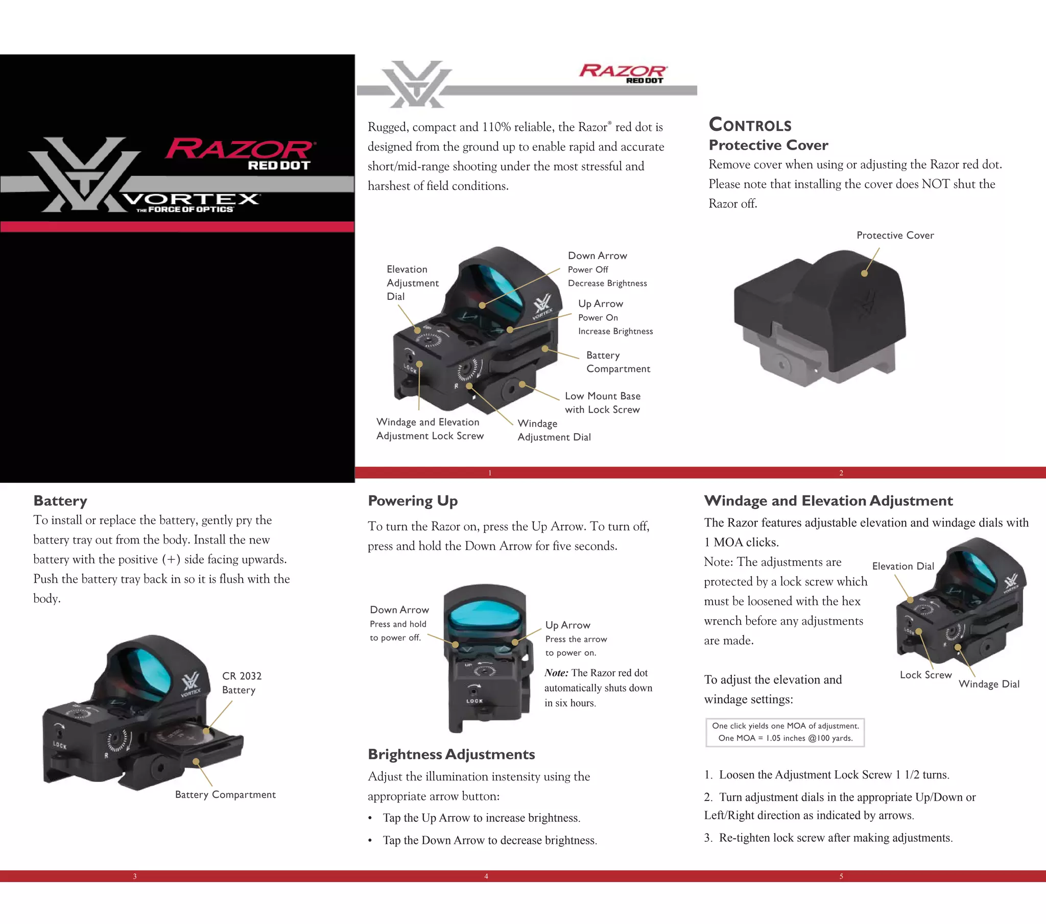 Instructions VORTEX RAZOR Red Dot | Optics Trade | PPT