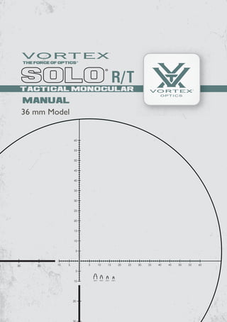 Instructions VORTEX SOLO R-T 36mm Tactical Monocular | Optics Trade | PDF