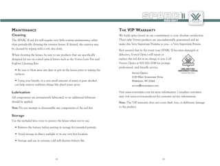 Instructions VORTEX SPARC II Red Dot | Optics Trade | PDF