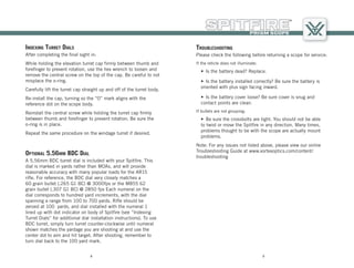 Instructions | Vortex Spitfire AR Red Dot | Optics Trade | PDF