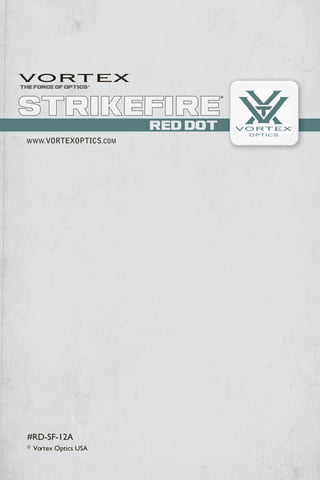 Instructions VORTEX STRIKEFIRE Red Dot | Optics Trade | PDF