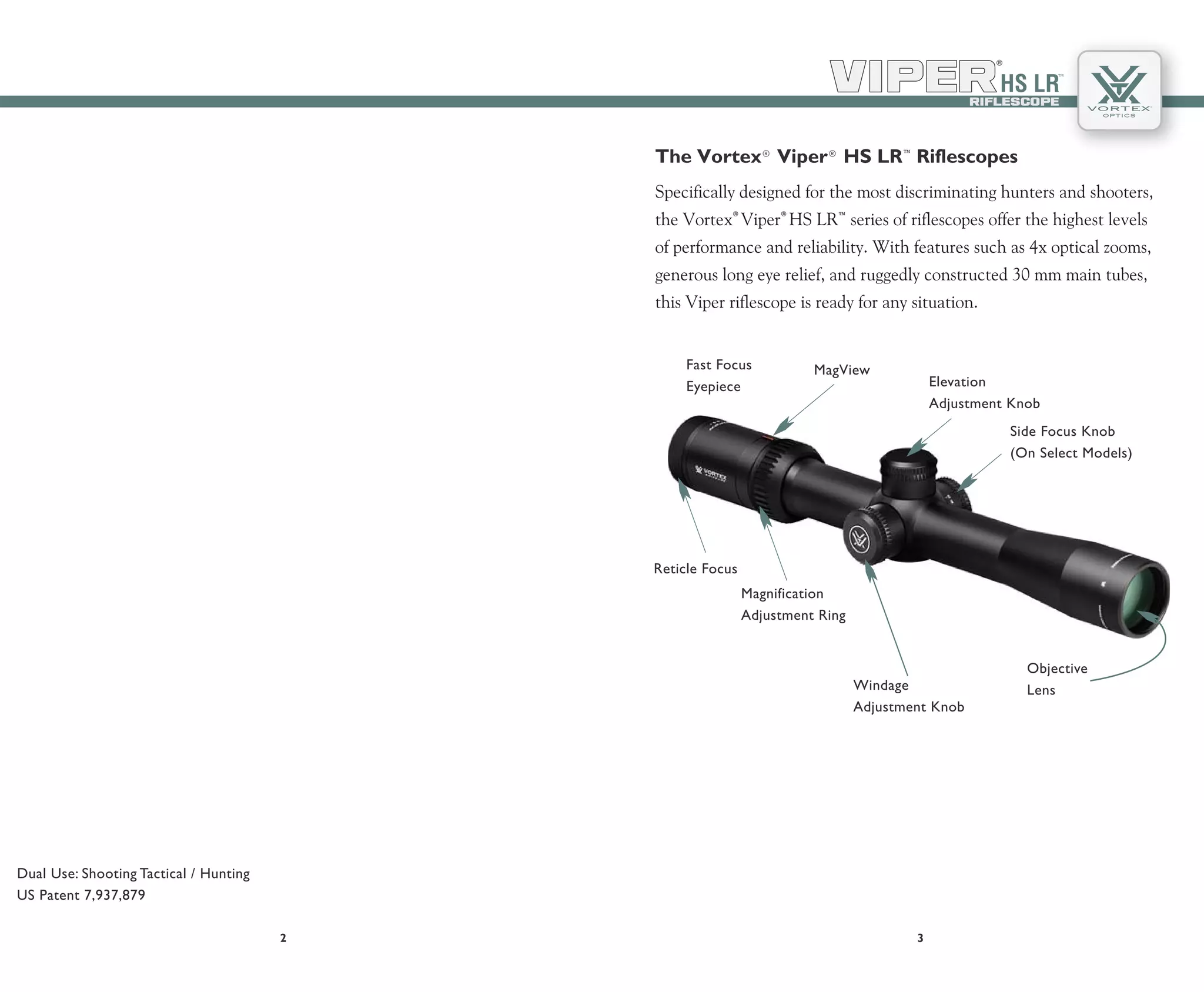 Instructions VORTEX VIPER HS LR Riflescope Capped Turrets | Optics ...