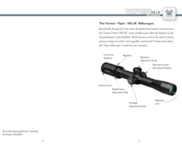 Instructions VORTEX VIPER HS LR Riflescope Capped Turrets | Optics ...