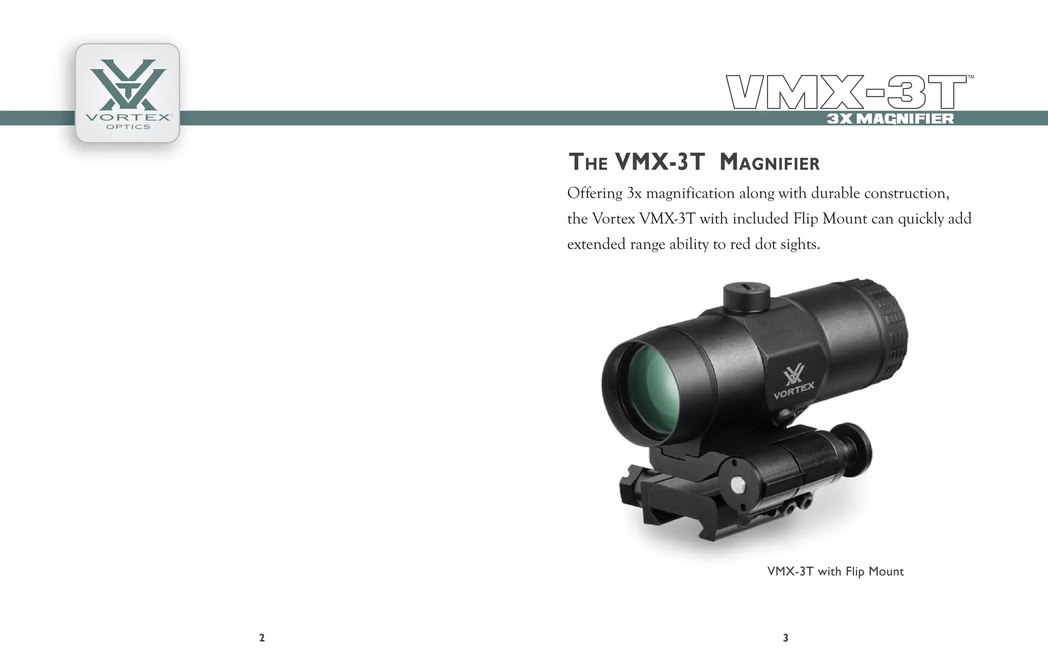 Instructions | Vortex VMX-3T Magnifier | Optics Trade | PDF