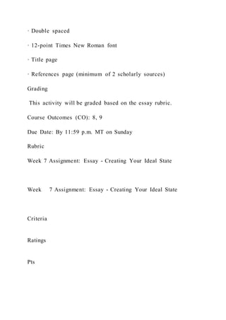 Instructions Your country just overthrew its dictator, and y | DOCX