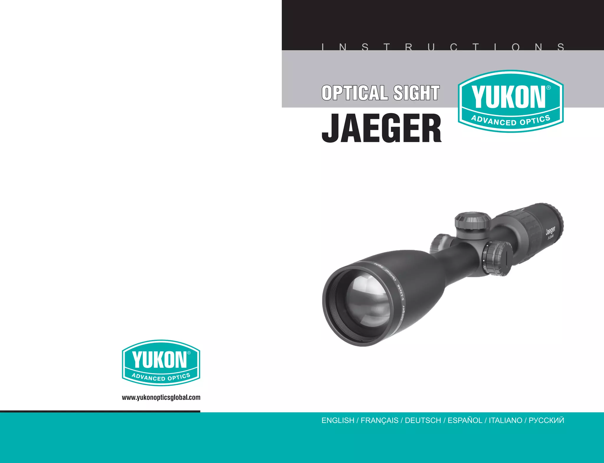 Instructions YUKON Jaeger Optical Sights | Optics Trade | PDF