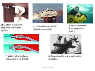 Instruction to marine propulsion systems | PPTX