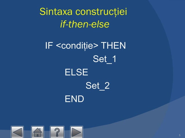 Instructiunea If | PPT