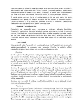 Instructiune creare consiliul-elevilor | PDF