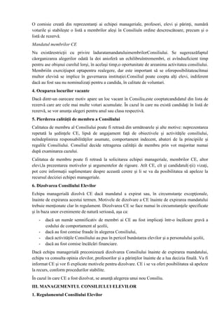 Instructiune creare consiliul-elevilor | PDF