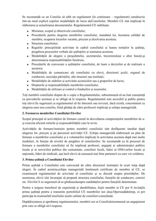Instructiune creare consiliul-elevilor | PDF