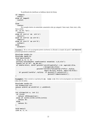 Instructiuni in c si c++ | PDF
