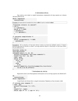 Instructiuni in c si c++ | PDF