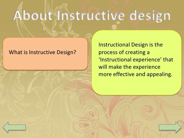 Instructive model design
