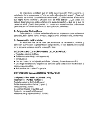 Instructivo. portafolio | DOC