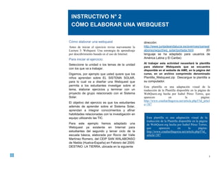Instructivo 2 cómo elaborar una webquest | PDF