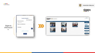 Instructivo SIGEP II para el ingreso a la plataforma | PPTX
