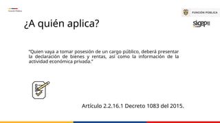 Instructivo SIGEP II para el ingreso a la plataforma | PPTX