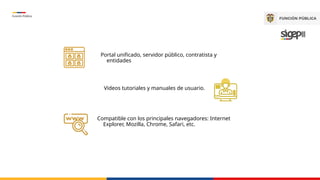 Instructivo SIGEP II para el ingreso a la plataforma | PPTX