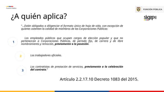 Instructivo SIGEP II para el ingreso a la plataforma | PPTX