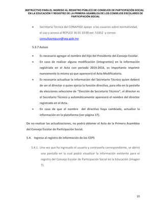 Instructivo uso repuce _primera asamblea | PDF