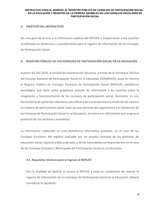 Instructivo uso repuce _primera asamblea | PDF