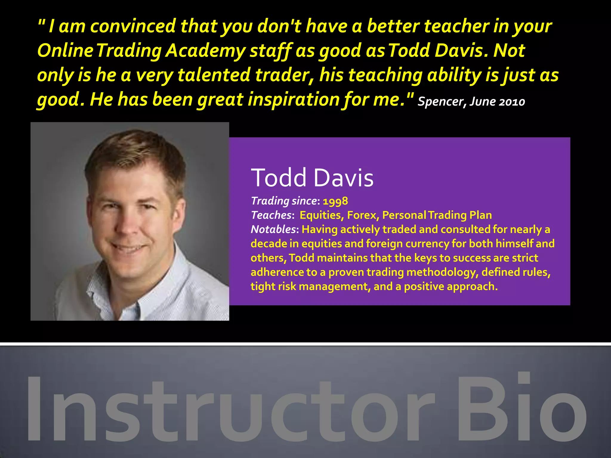 Instructor Bios1205 | PPTX