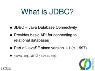 JDBC Basics (In 20 Minutes Flat) | KEY | Databases | Computer Software ...