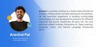 Instructors At Analytics Vidhya (Original Document) | PPT