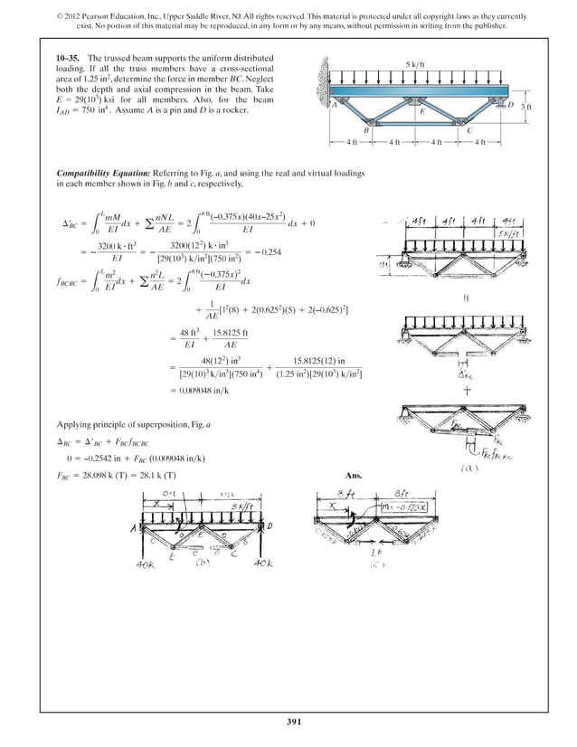 Instructor solution manual for chapter 10 indeterminate structures ...