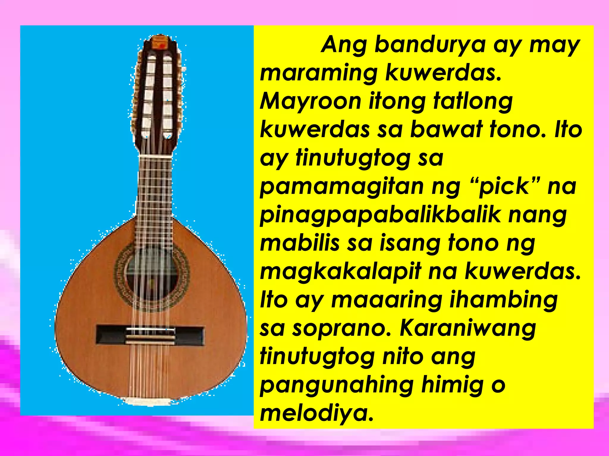 Mga Instrumentong Rondalya | PPT