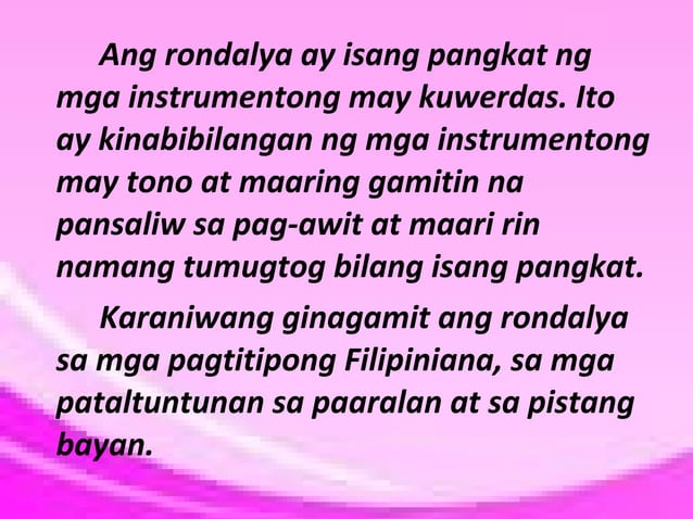 Mga Instrumentong Rondalya | PPT