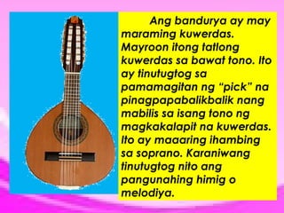 Mga Instrumentong Rondalya | PPT