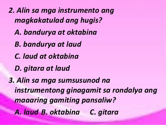 Mga Instrumentong Rondalya