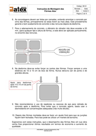 Instruções de Montagem Fôrma Atex | PDF