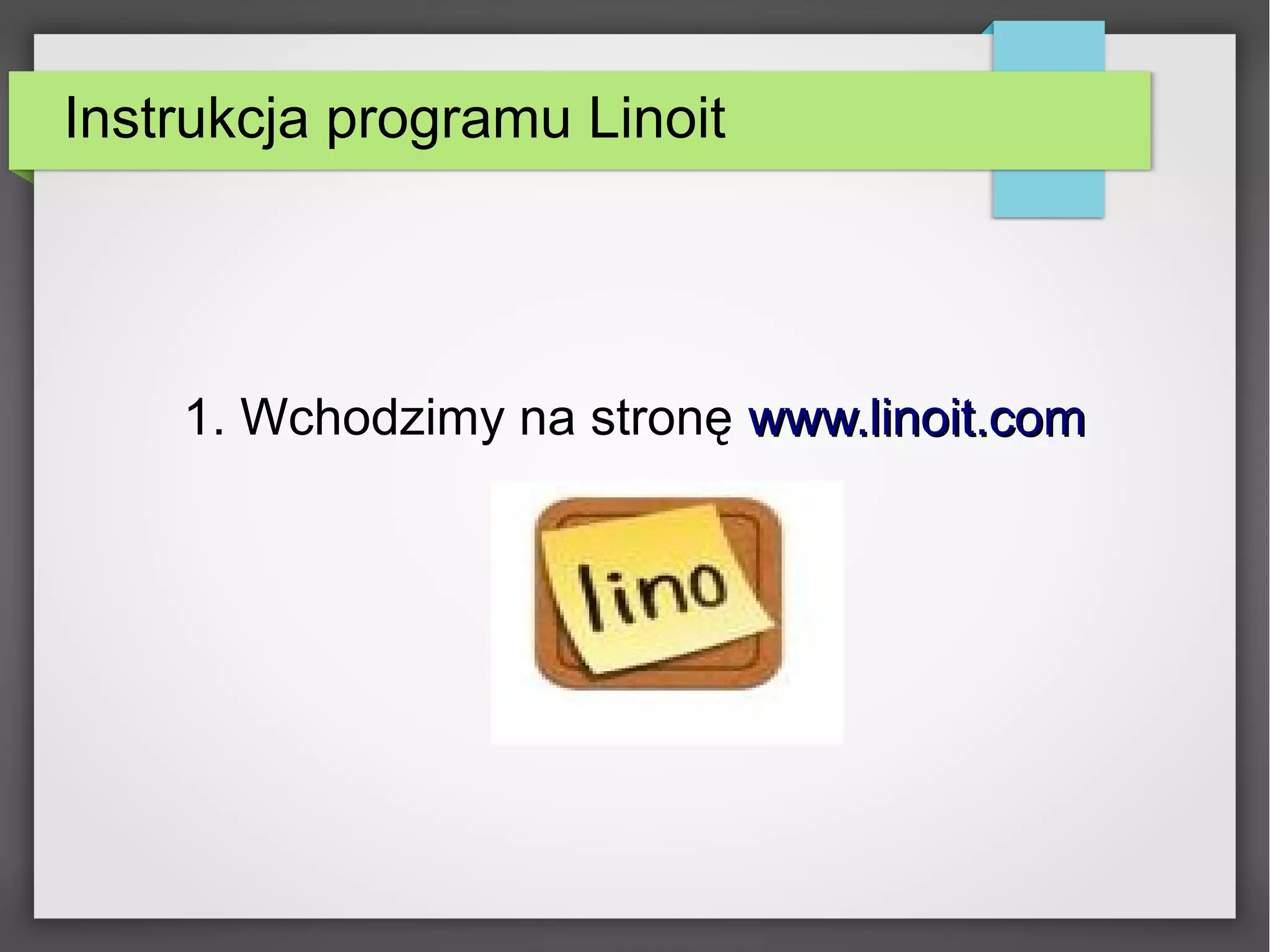Instrukcja Linoit | ODP
