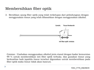 Instruksi penyambungan fiber optik | PPTX