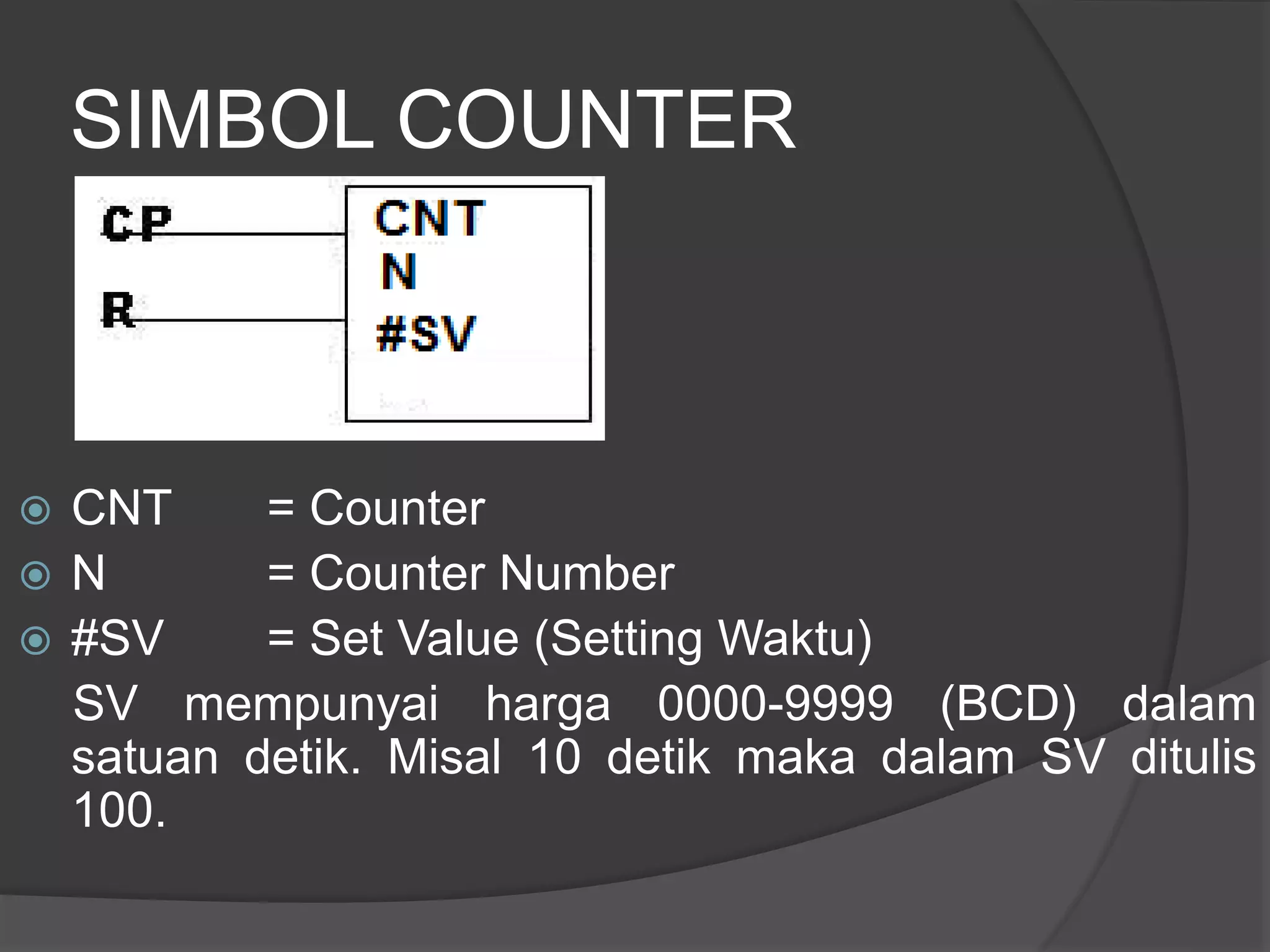 Instruksi timer dan counter plc omron | PPTX