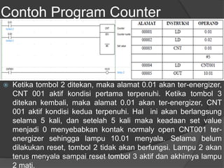 Instruksi timer dan counter plc omron | PPTX