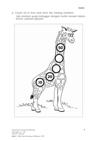 Instrumen numerasi bertulis - s6 t2-2012 | PDF