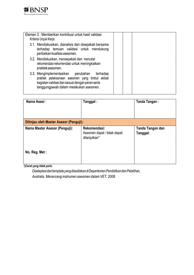 Instrumen Asesmen Askom | PDF