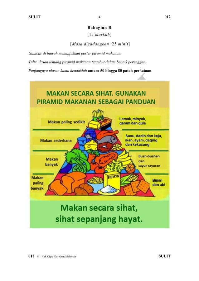 Instrumen contoh bm penulisan | PDF