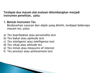 Instrumen dan teknik pengumpulan data | PPTX