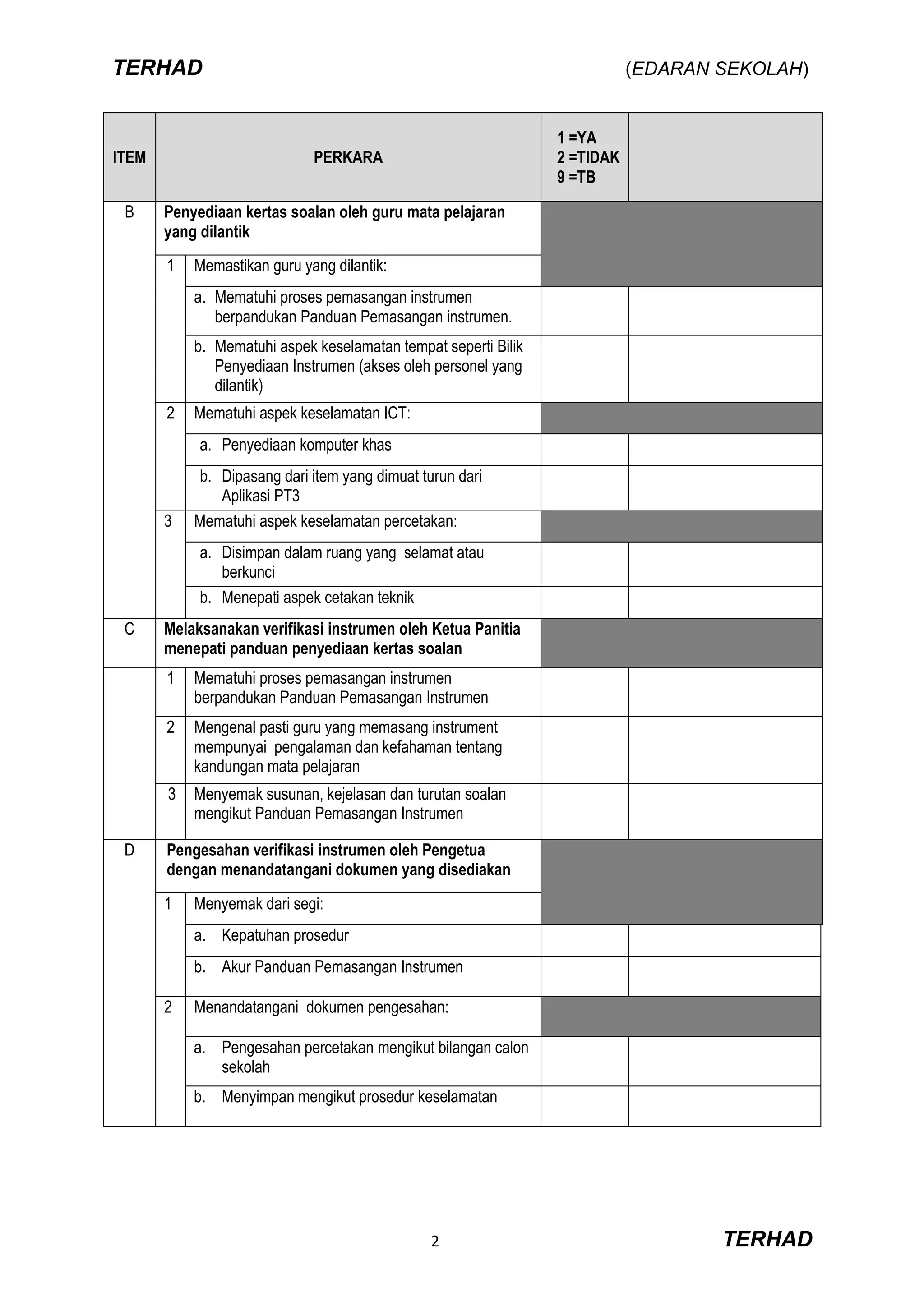 Instrumen f pt3 edaran sekolah | PDF