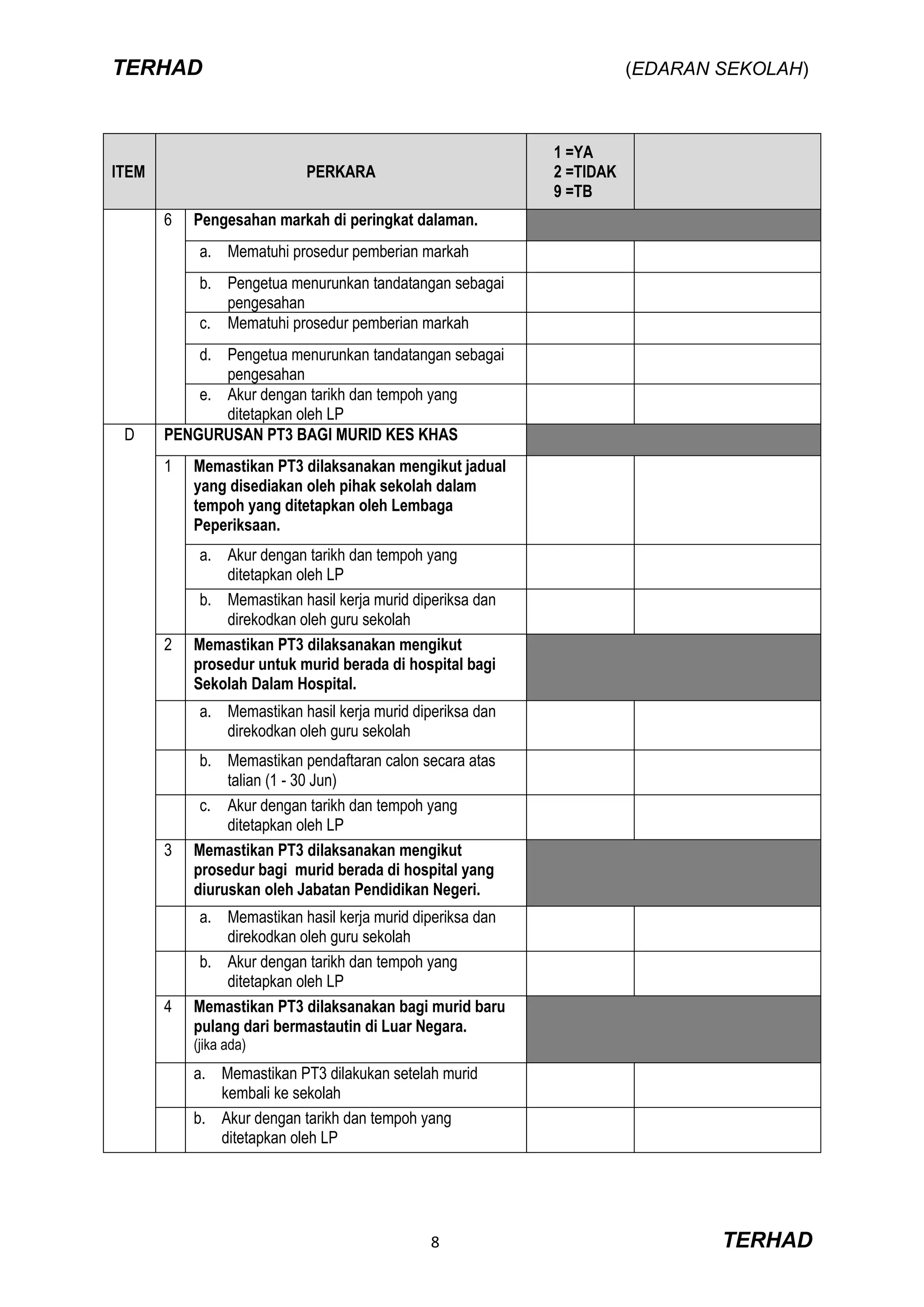 Instrumen f pt3 edaran sekolah | PDF