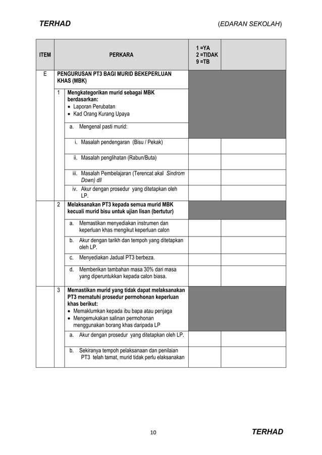 Instrumen f pt3 edaran sekolah | PDF