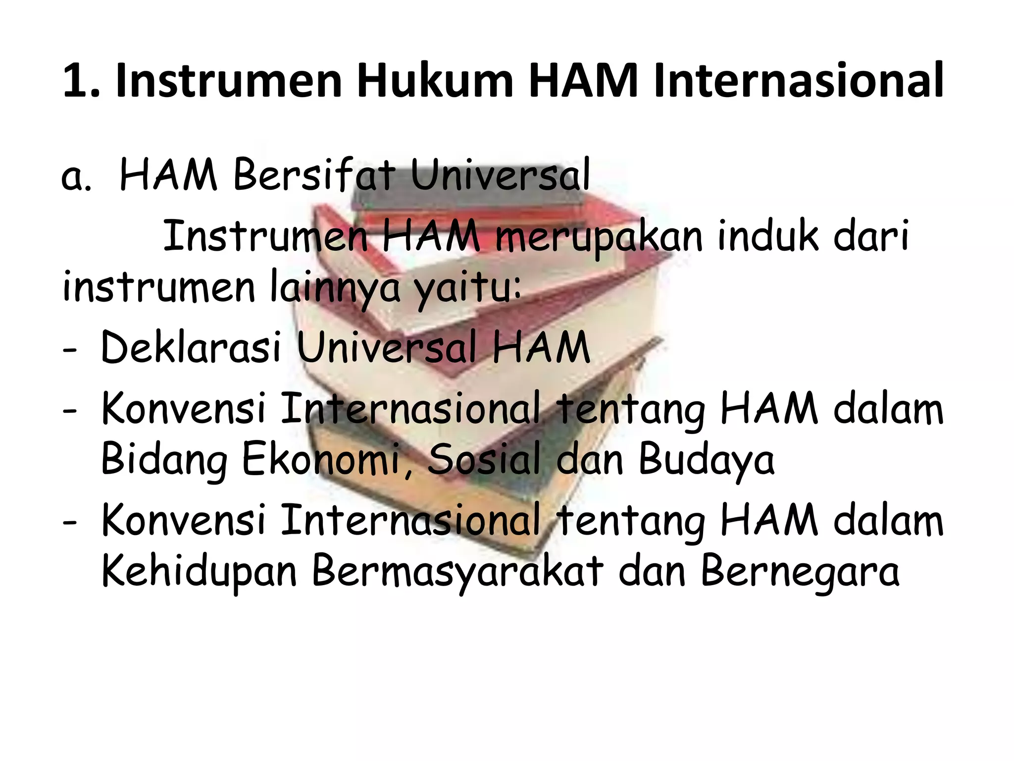 Instrumen hukum dan peradilan ham internasional | PPTX