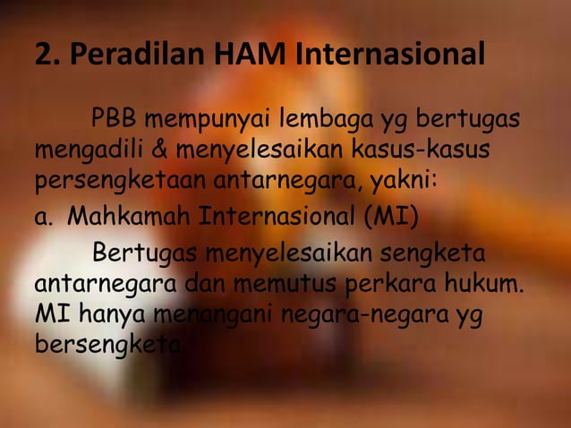 Instrumen hukum dan peradilan ham internasional | PPTX