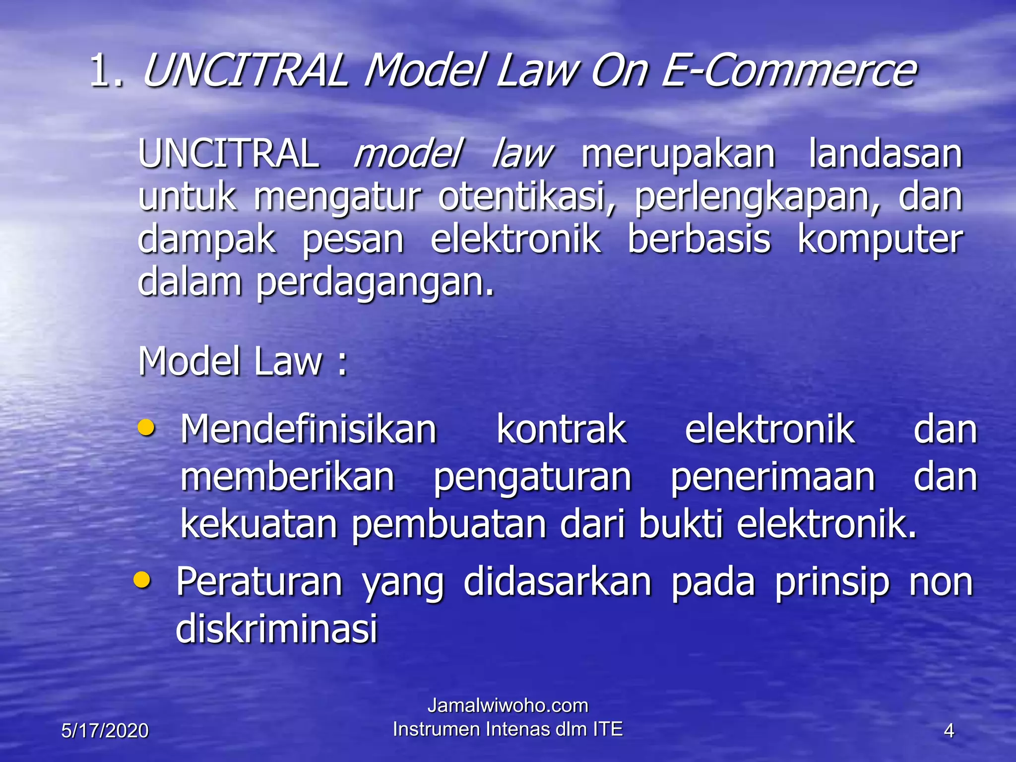 Instrumen internasional di bidang it | PPT